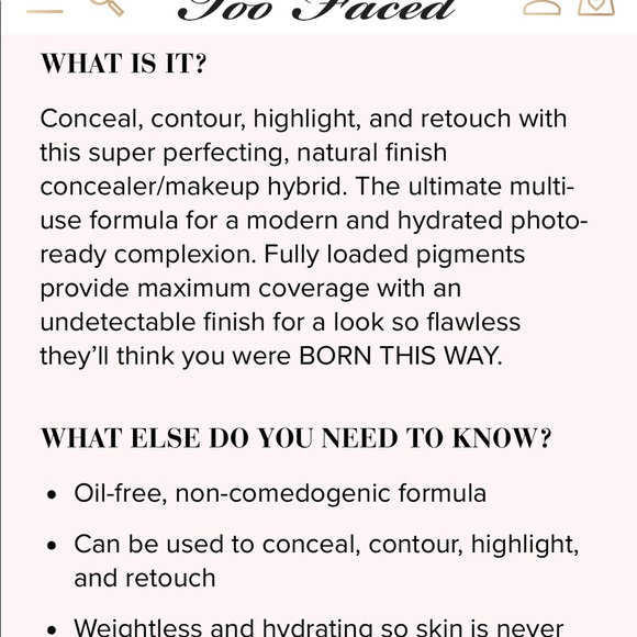 Too Faced | Makeup | Too Facedmultiuse Sculpting Concealer Samples ...